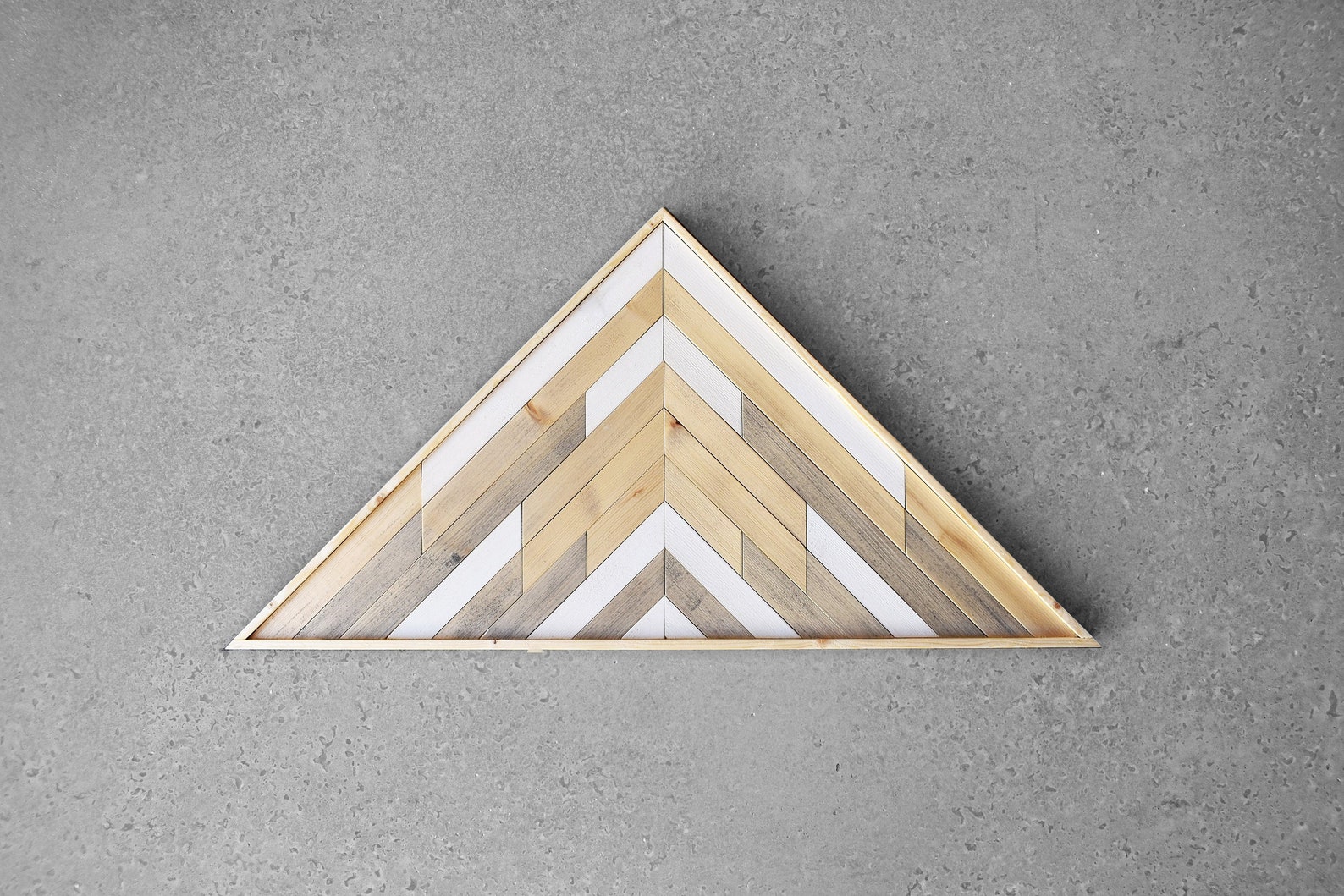 Wood Wall Art Triangle Wood Wall Art Wood Mountain Wall - Etsy