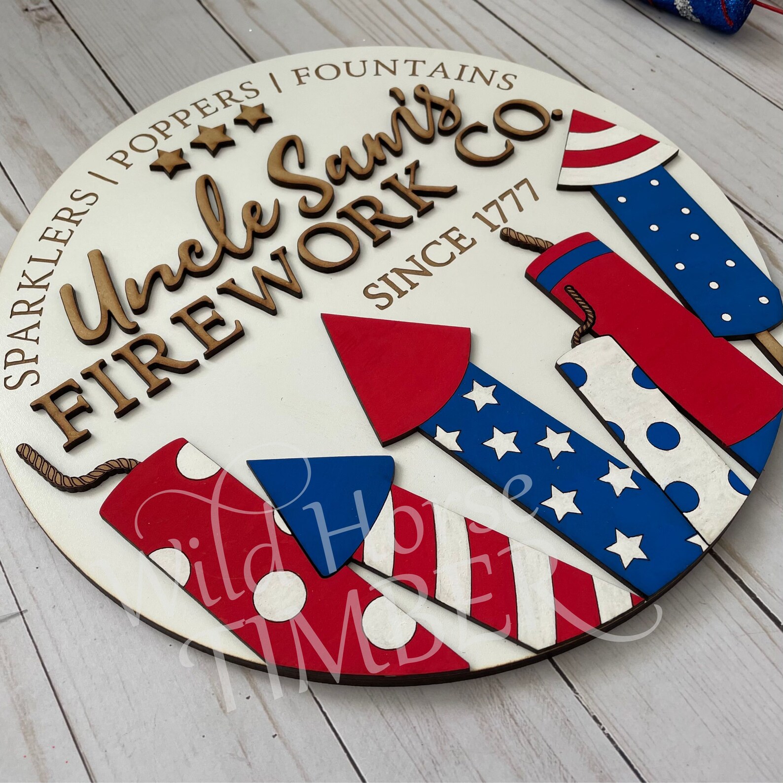 Uncle Sam's Fireworks Patriotic July Independence Day USA - Etsy