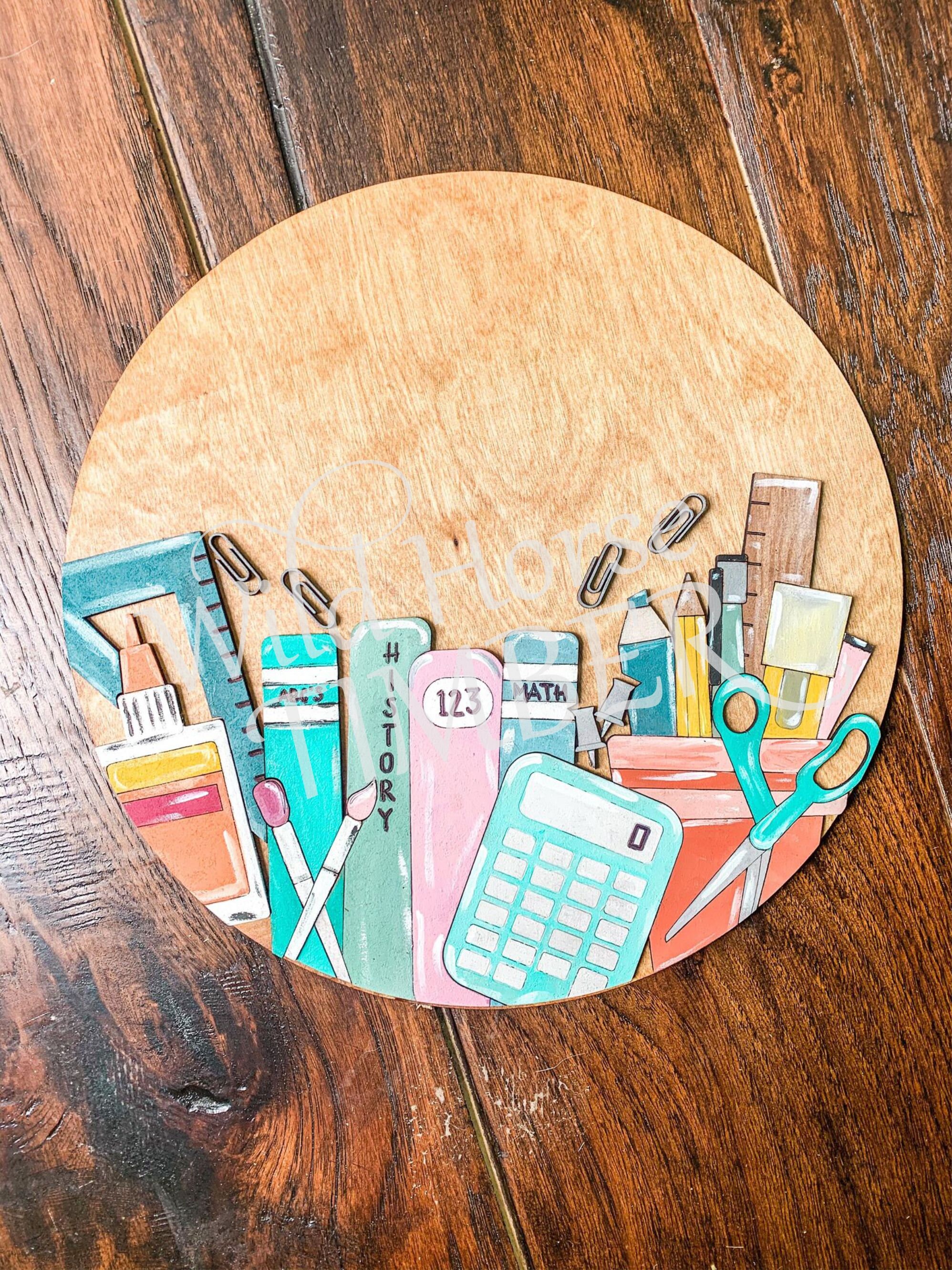 Teacher Appreciation Door Hanger School Signs Classroom Round - Etsy