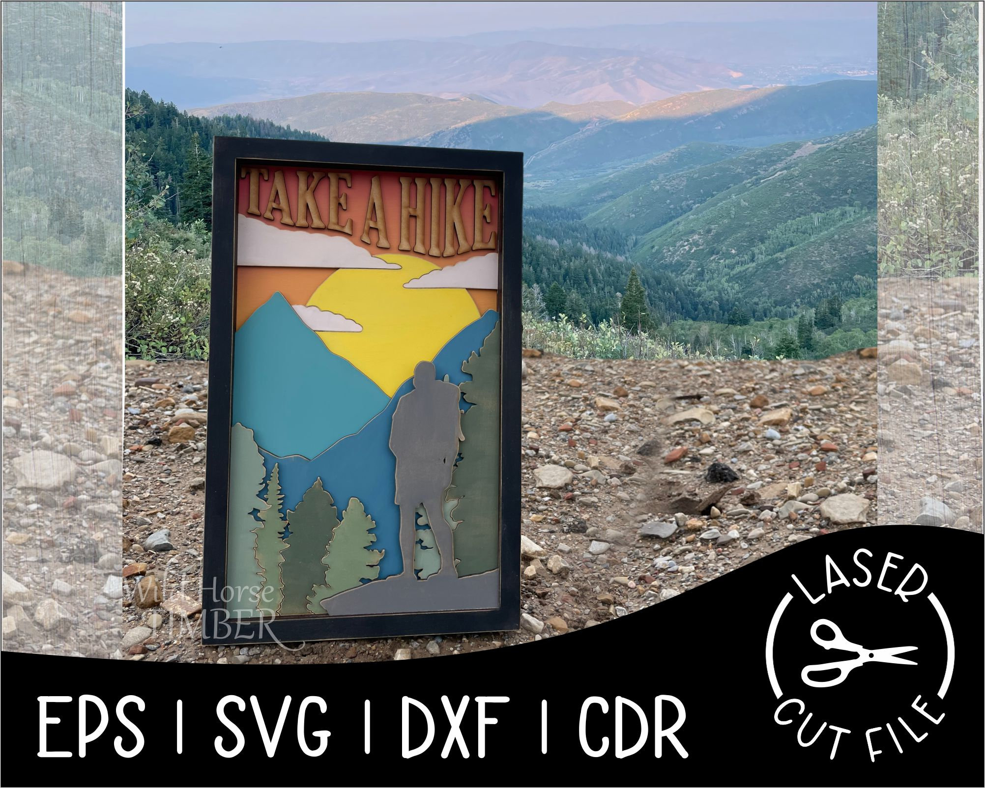 Take A Hike Layered Sign Hiker SVG Adventure Seeker SVG - Etsy