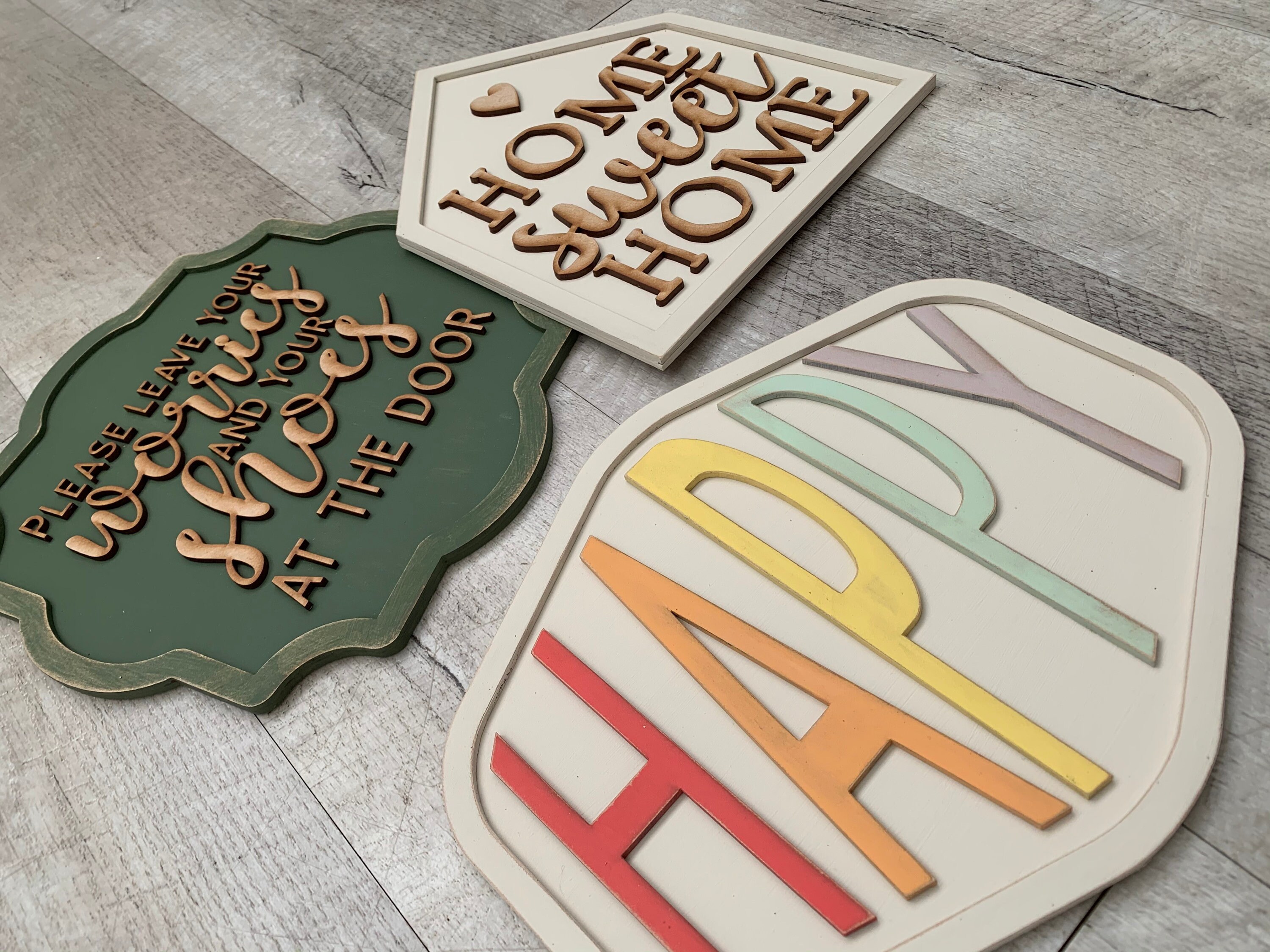 Framed Sign Shapes Laser SVG Cut File for Glowforge Epilog | Etsy