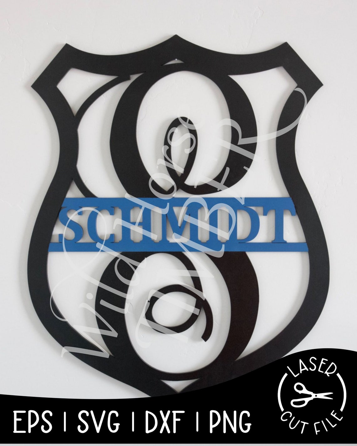 Police Sheriff Deputy Badge Cutout Laser SVG Cut File for - Etsy