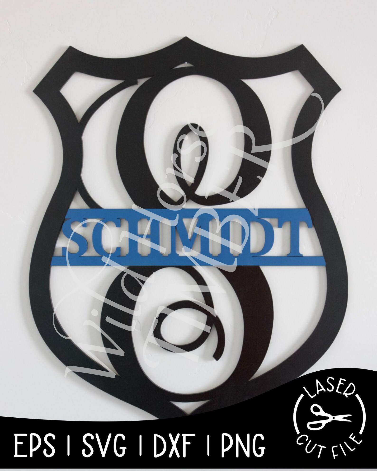 Police Sheriff Deputy Badge Cutout Laser SVG Cut File for Glowforge ...