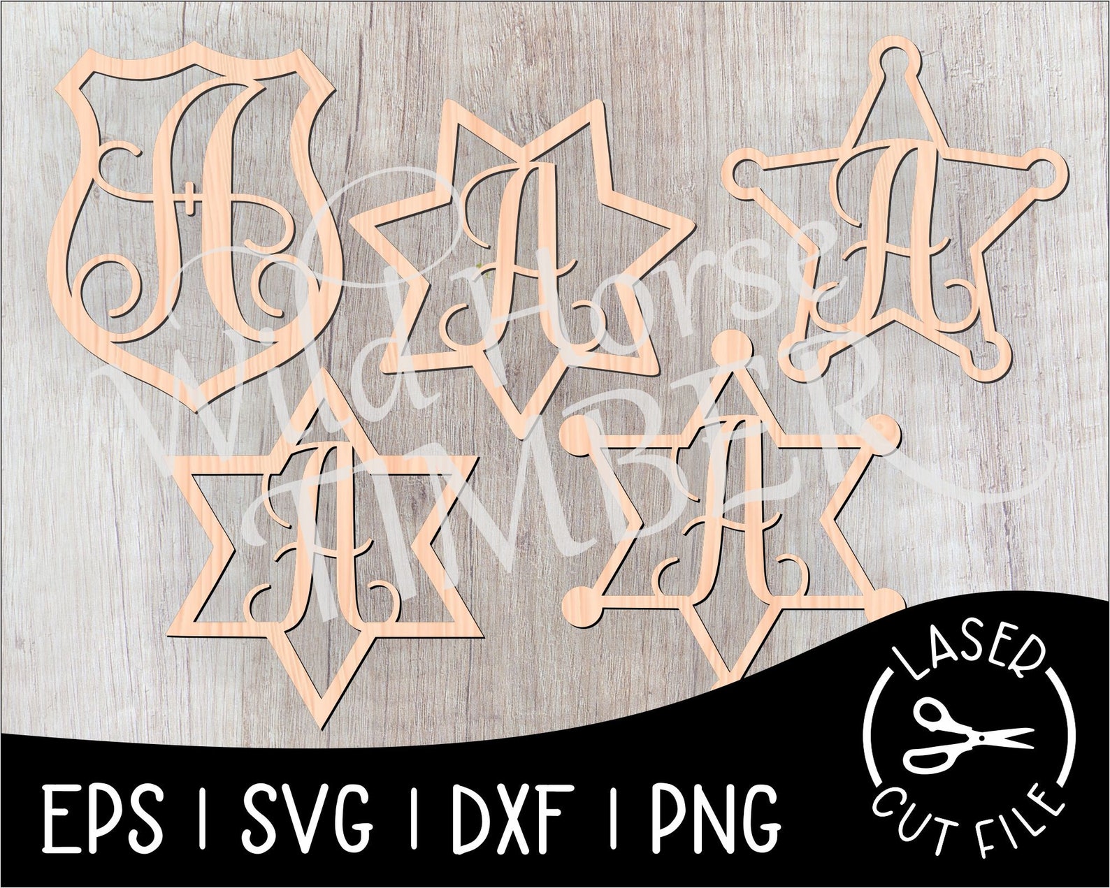 Police Sheriff Deputy Badge Cutout Laser SVG Cut File for - Etsy