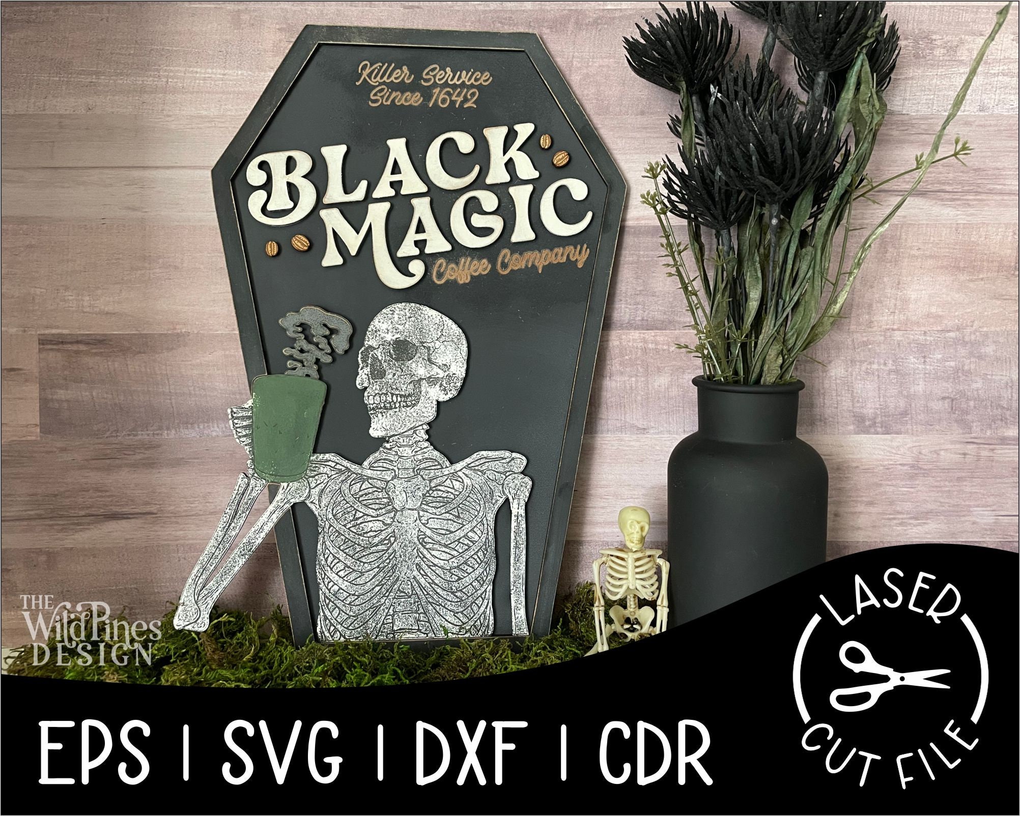 Black Magic Coffee Death Before Decaf Skeleton Coffee - Etsy