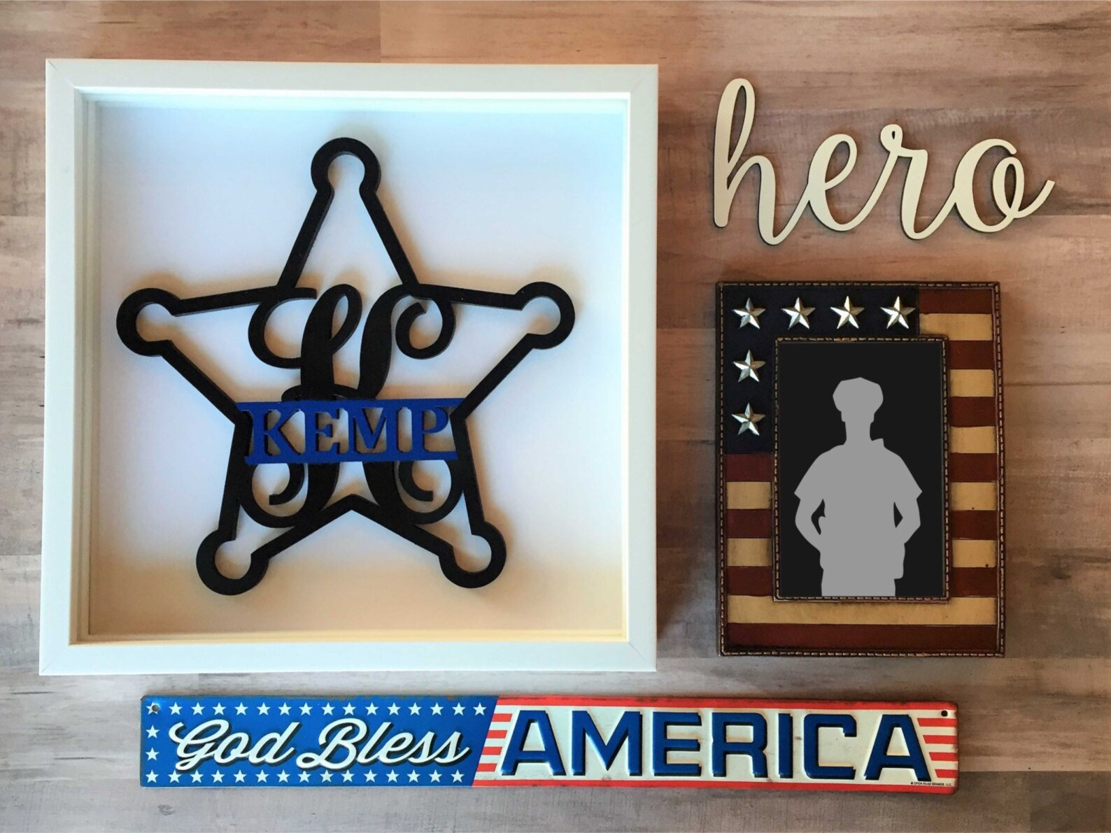 Police Sheriff Deputy Badge Cutout Laser SVG Cut File for - Etsy