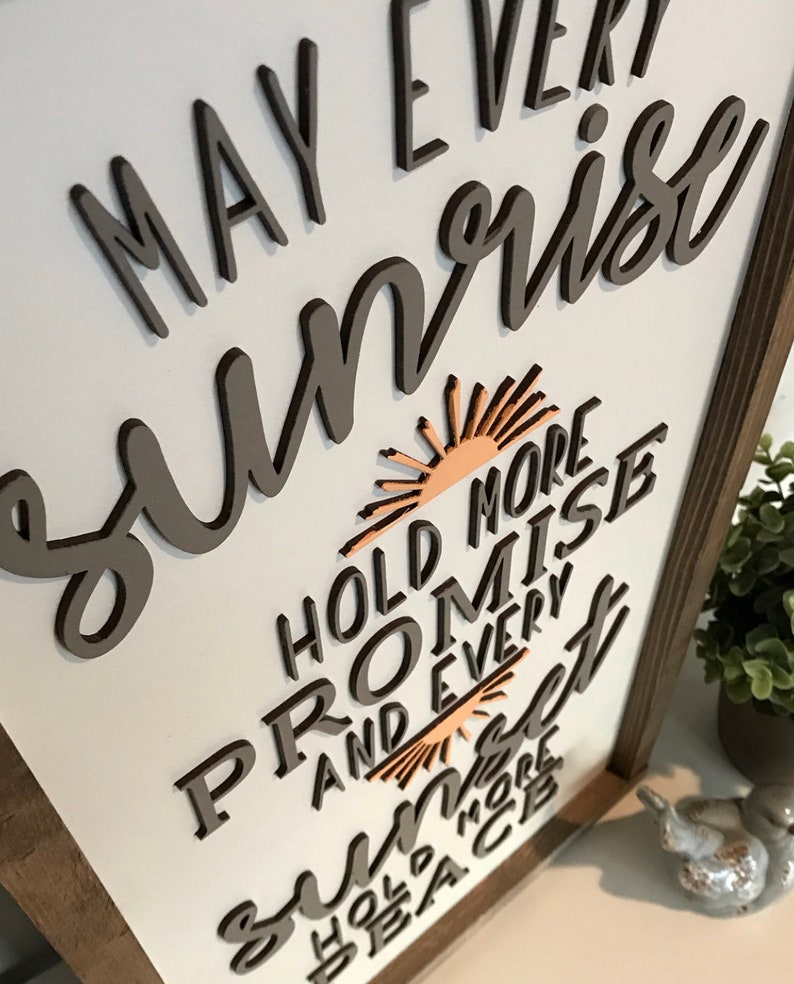 Sunrise and Sunsets Lettering for Sign Laser SVG Cut File for Glowforge ...