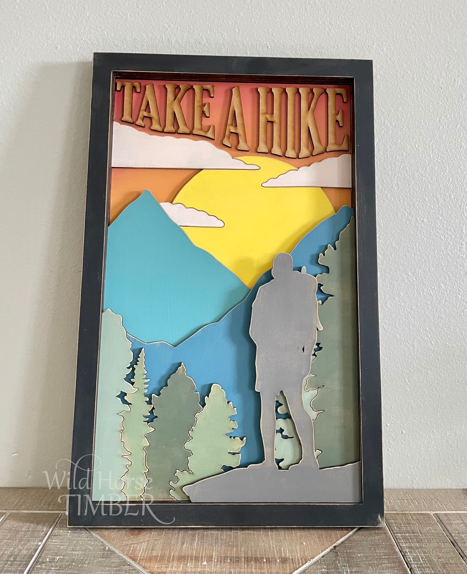 Take A Hike Layered Sign Hiker SVG Adventure Seeker SVG - Etsy