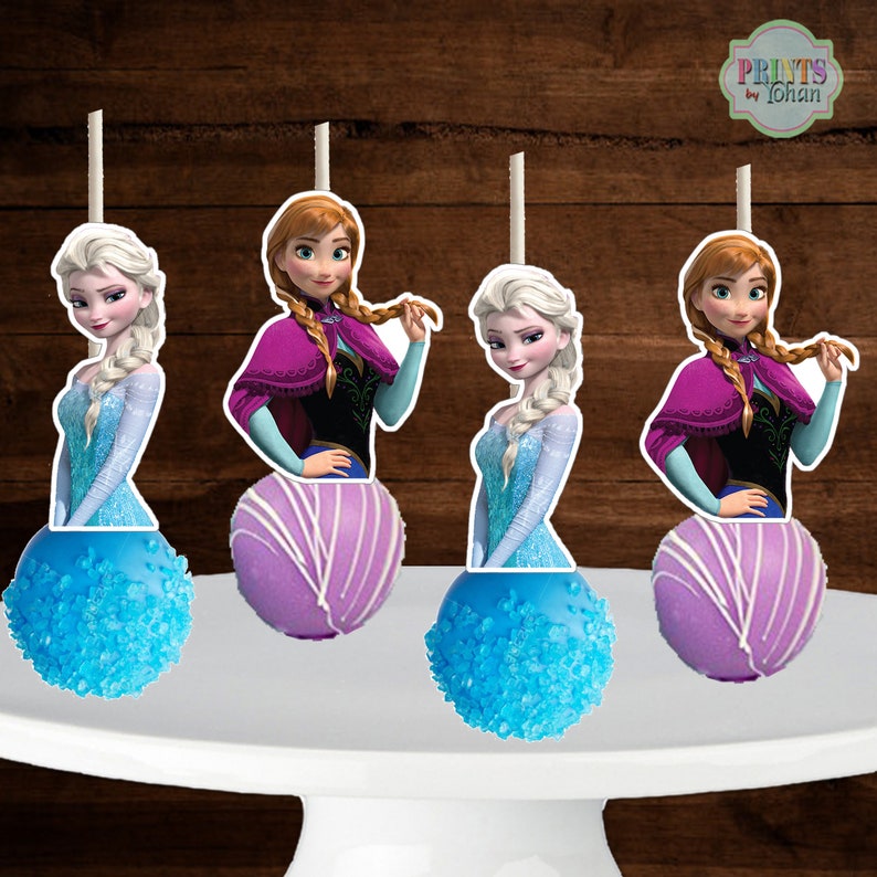 PRINTABLE Disney Frozen Cake Pop Toppers FROZEN Cupcake | Etsy