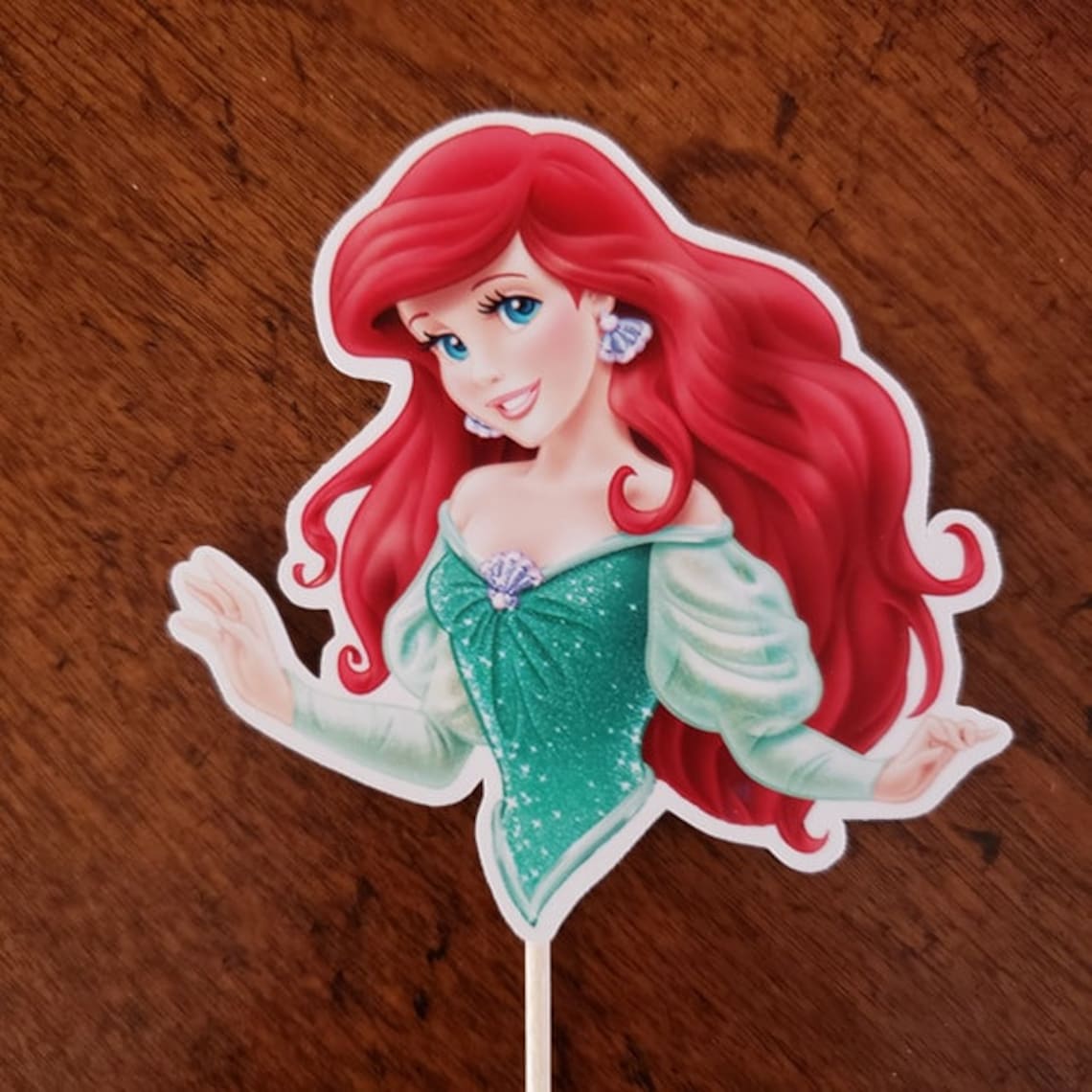 Set of 12 Princess Ariel Cupcake Toppers The Little Mermaid | Etsy