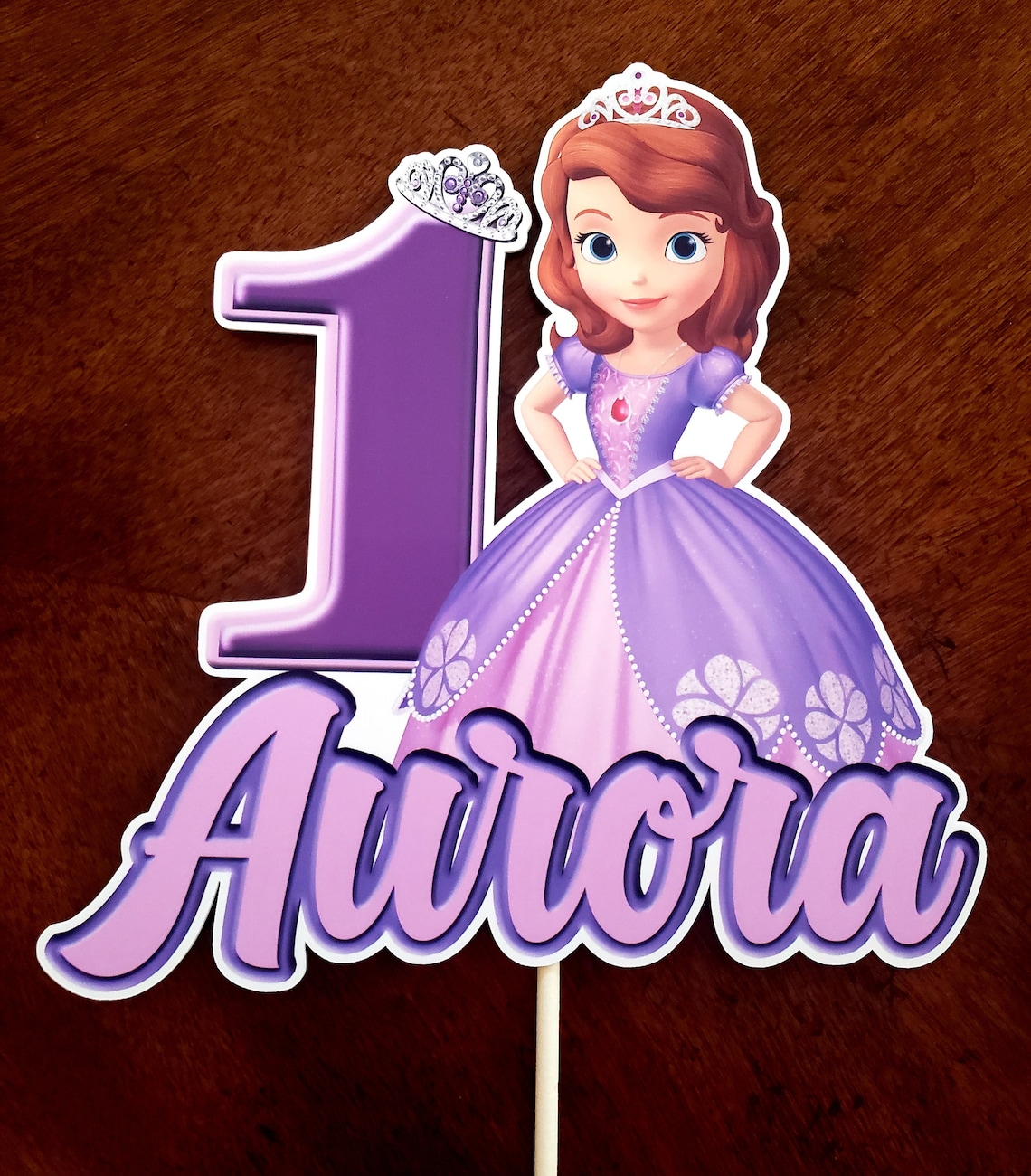 SOFIA THE FIRST Cake Topper Sofia the First Cupcake Toppers | Etsy