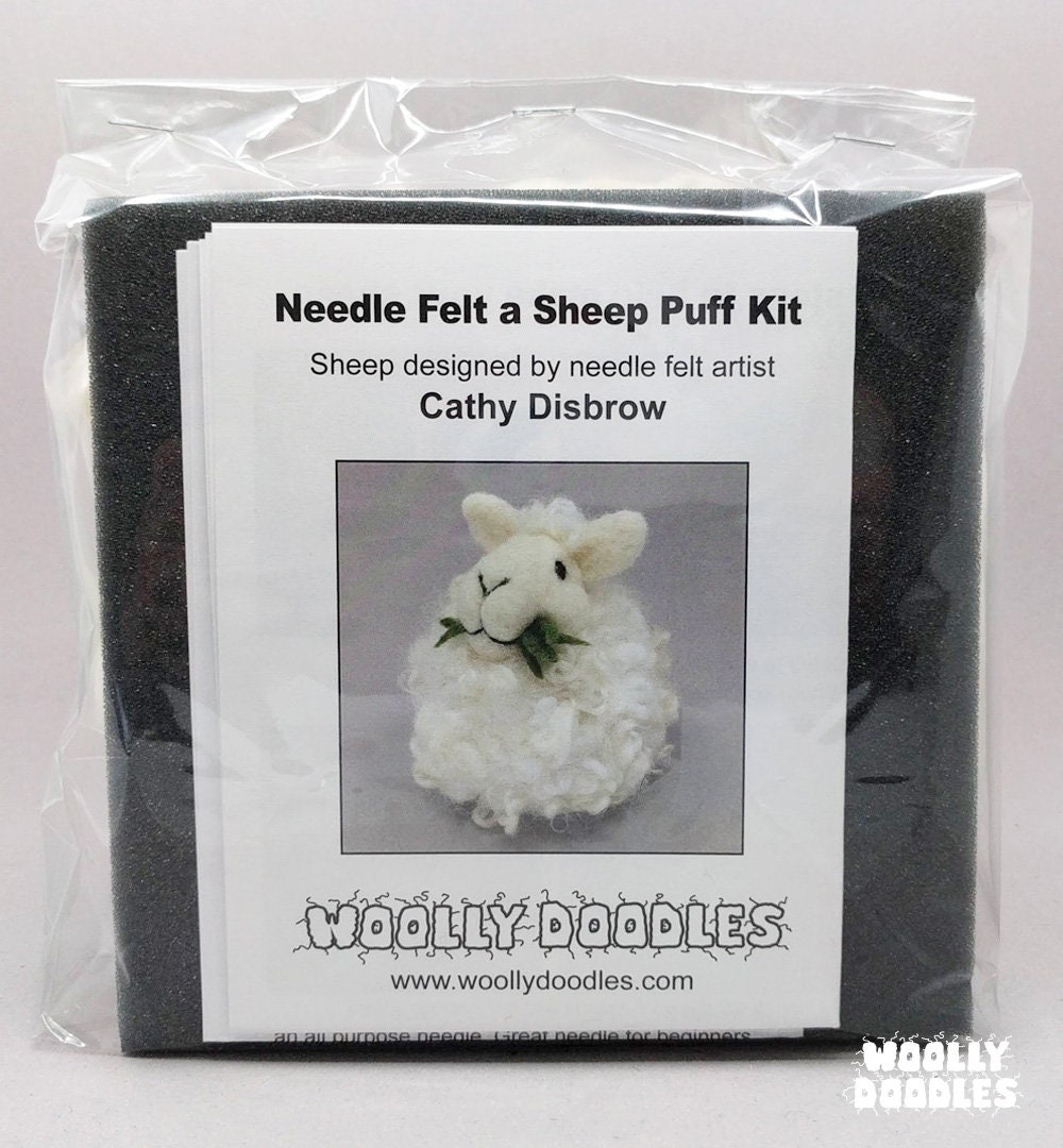 Kit: Chewing Sheep Puff Needle Felt Kit DIY Craft Kit Sheep - Etsy