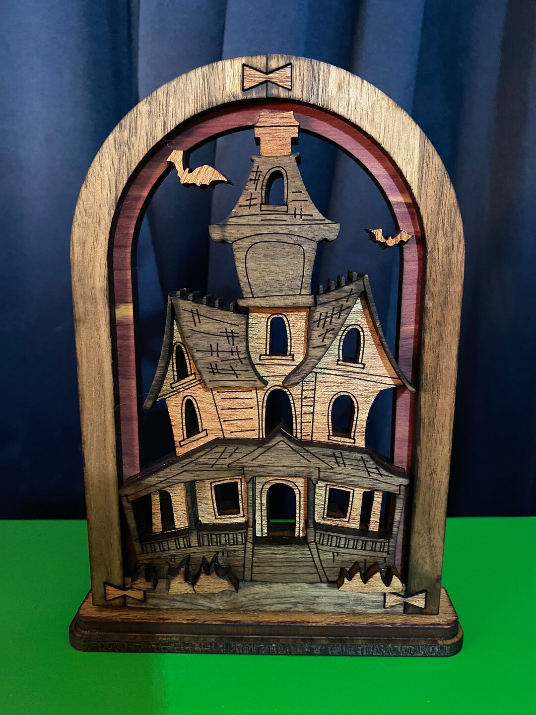 Heirloom Haunted House Arch- Halloween, Spooky, Halloween Decor, Bats ...
