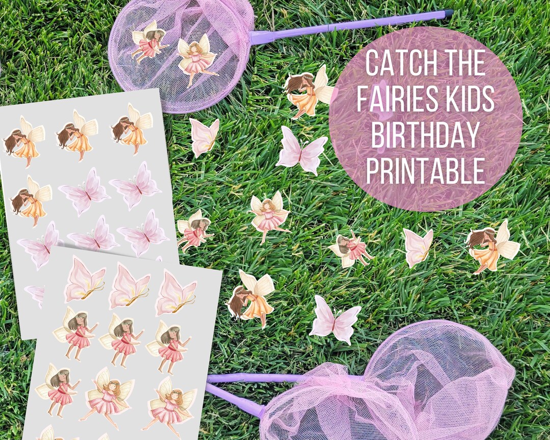 Printable, From a Fairy, Fairyland, Catch the Fairies Game, Fairy Party ...