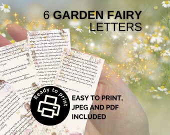 Fairy Letters, From a Fairy, INSTANT EDITABLE. Fairyland, Fairies for ...