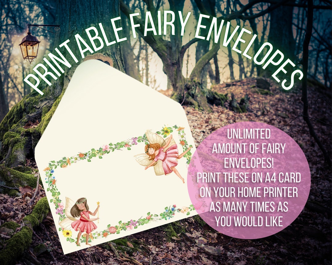 Printable Fairy Envelope, From a Fairy, Fairyland, Fairies for Girls ...