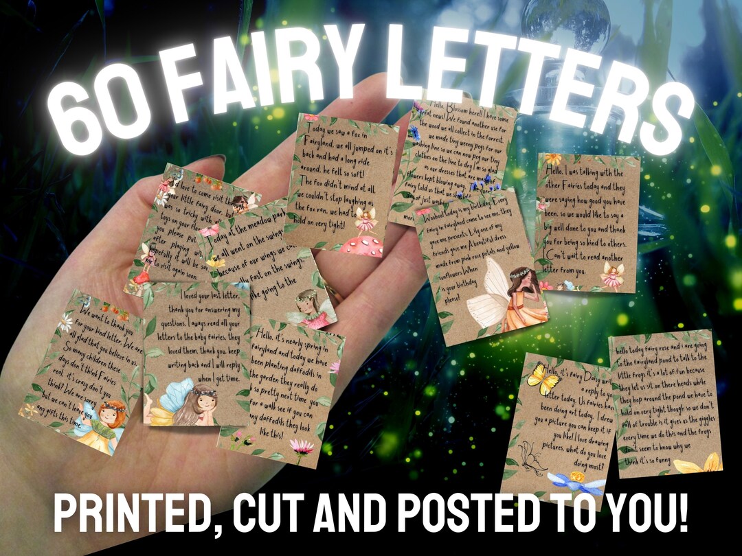 60 Fairy Letters, From a Fairy, Fairyland, Fairies for Girls, Fairies ...