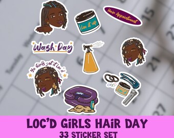 Natural Hair Stickers - Etsy