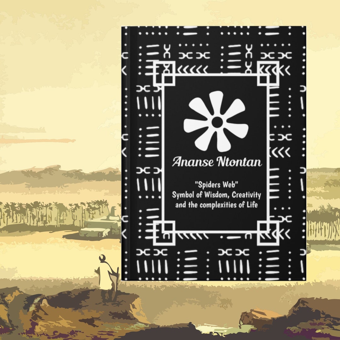 Ananse Ntontan Adinkra Journal - African Proverb Hardcover Notebook ...