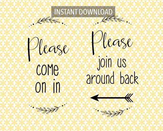 Please join us sign design vinyl digital cut file including | Etsy
