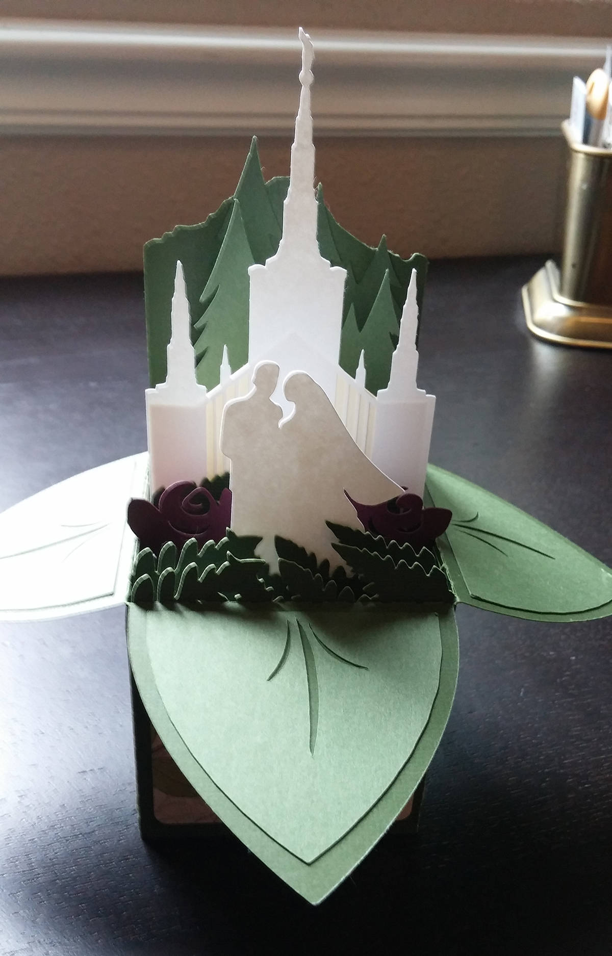 Portland Temple Pop up Box Card Download of Cut Files: Svg, Dxf, Png ...