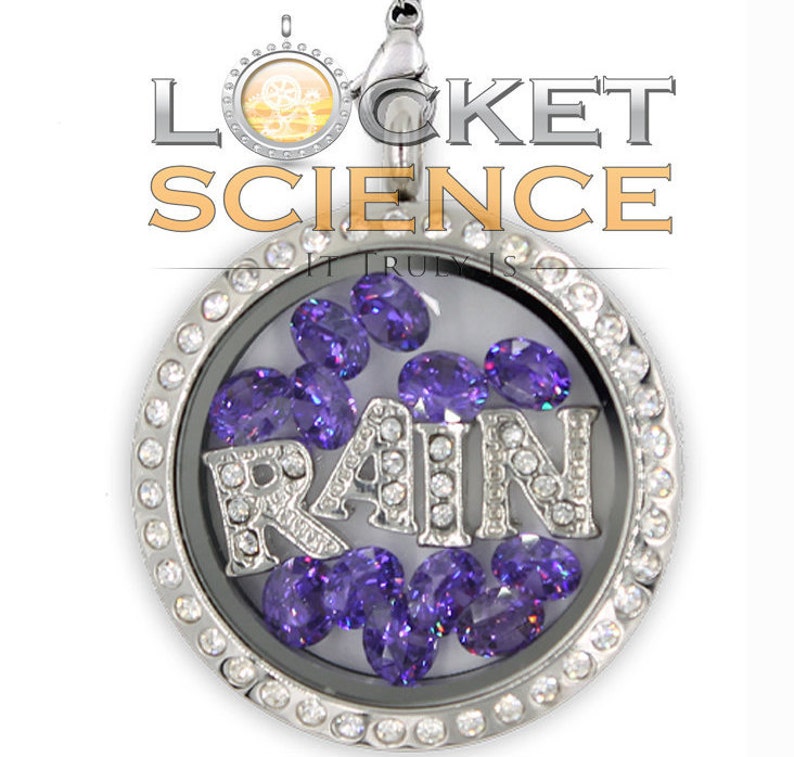 Packed Purple Rain Themed Floating Charm Lockets - Etsy