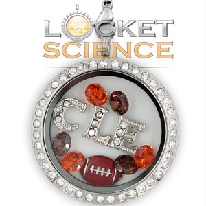Cleveland Football Themed Charm Lockets - Etsy