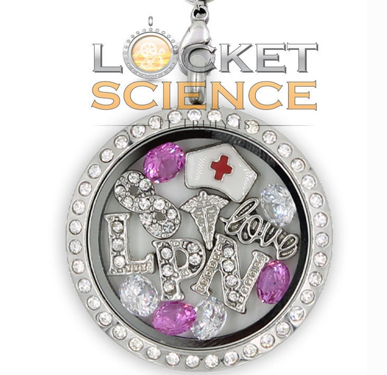 Floating Locket Necklace Infinity Love LPN Floating Charm - Etsy