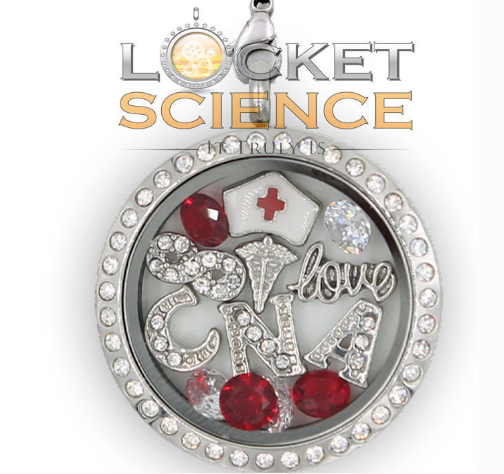 CNA Jewelry, Infinity Love CNA Floating Charm Locket - Etsy