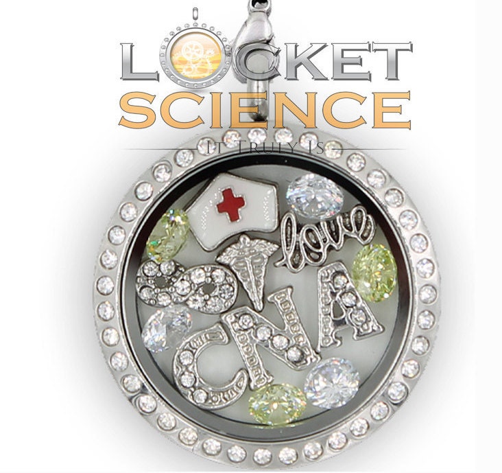 CNA Jewelry, Infinity Love CNA Floating Charm Locket - Etsy