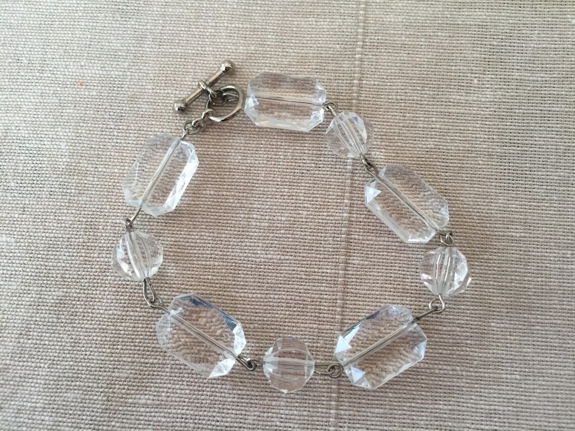 Gemstone Toggle Bracelet - Etsy