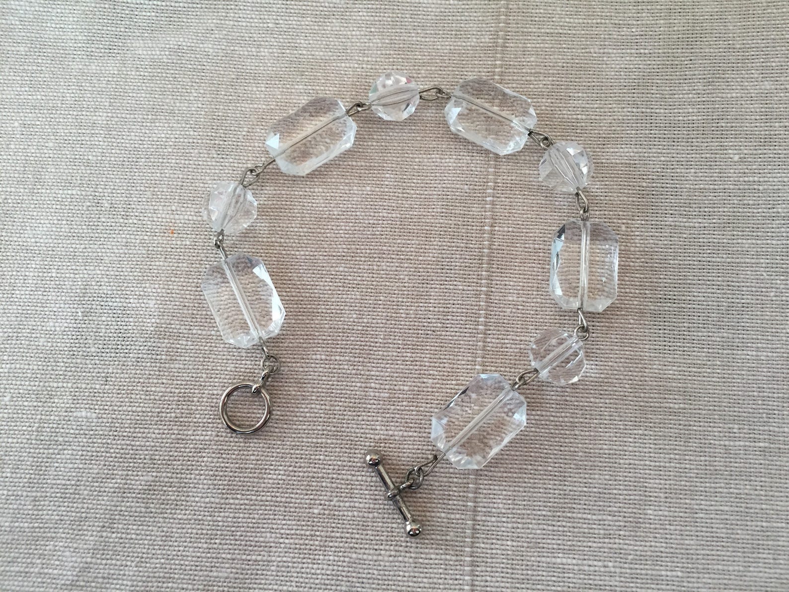 Gemstone Toggle Bracelet - Etsy