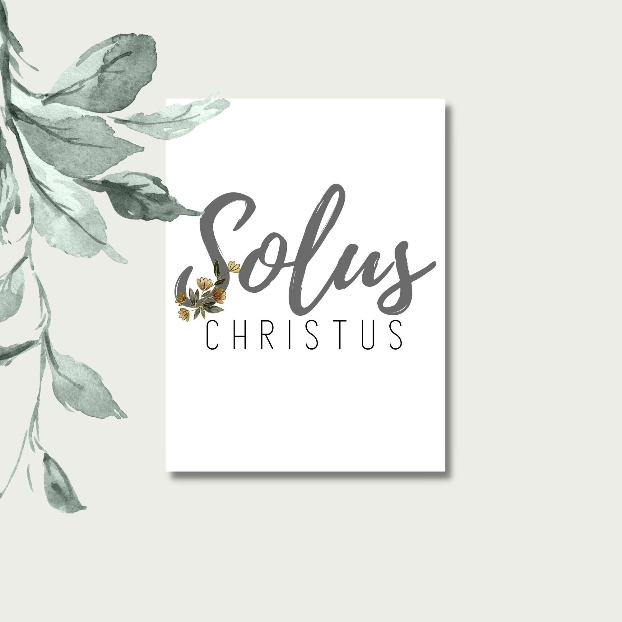 PRINTABLE| Instant Digital Download|the 5 Solas| Christian Quote ...