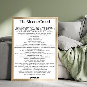High Quality PRINTABLE |christian Nicene Creed| Instant Download| 5 ...