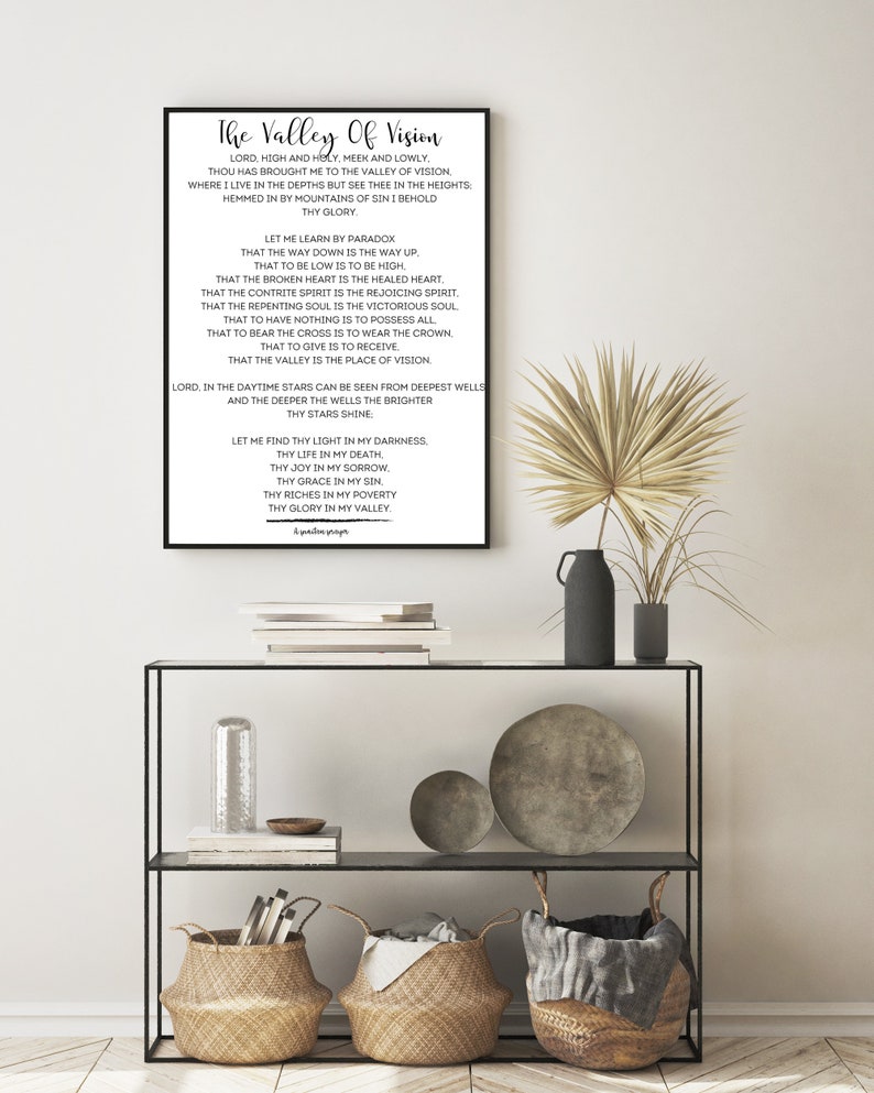The Valley of Vision PRINTABLE | Prayer | 5 Different Sizes | Christian ...