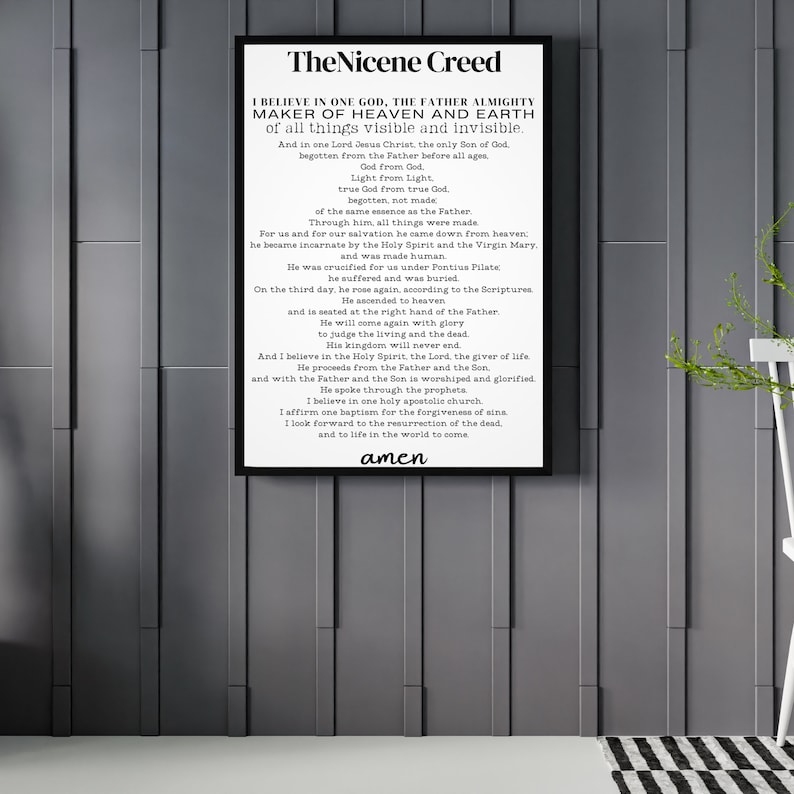 High Quality PRINTABLE |christian Nicene Creed| Instant Download| 5 ...