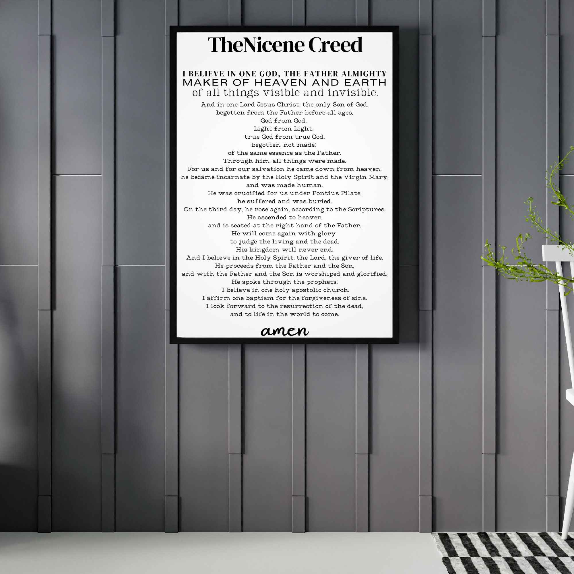 High Quality PRINTABLE |christian Nicene Creed| Instant Download| 5 ...