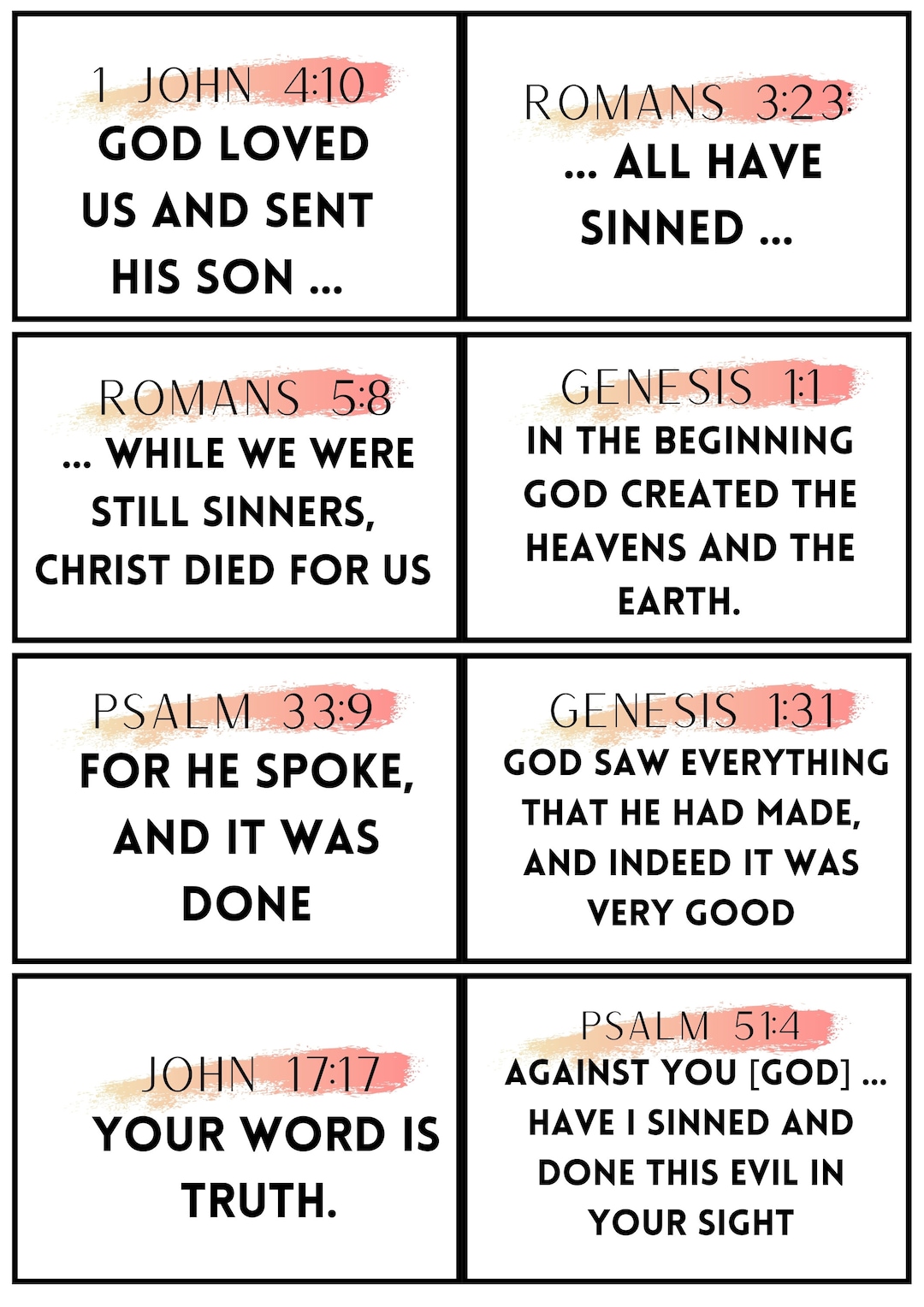 6 Pages Printable | Bible | Verse | Memory Verse | Kids Print ...