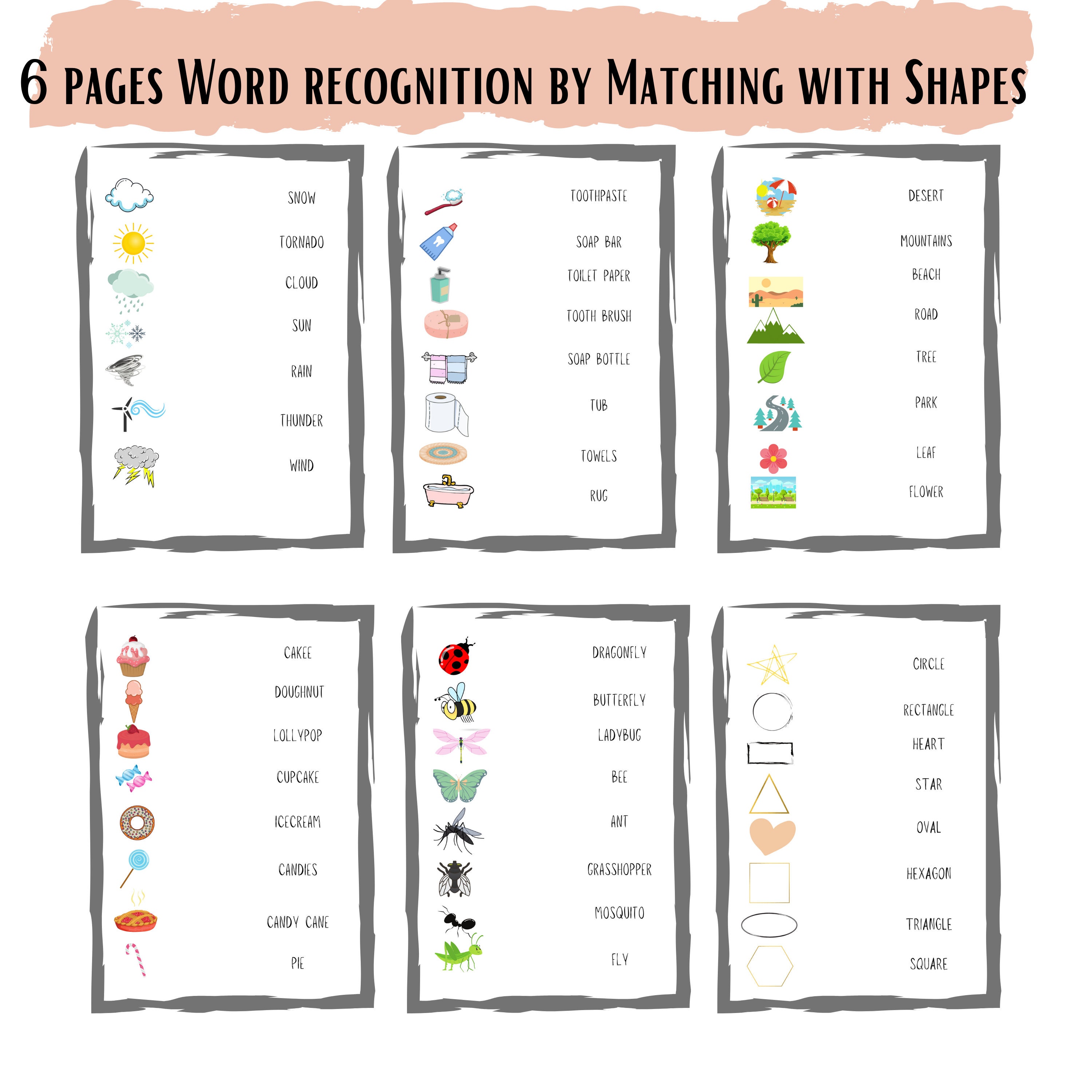 Printable | Word Recognition | Worksheets | Learn to Read ...