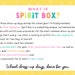The Spirit Box - School Dress-up Days School Supplies Box for ...