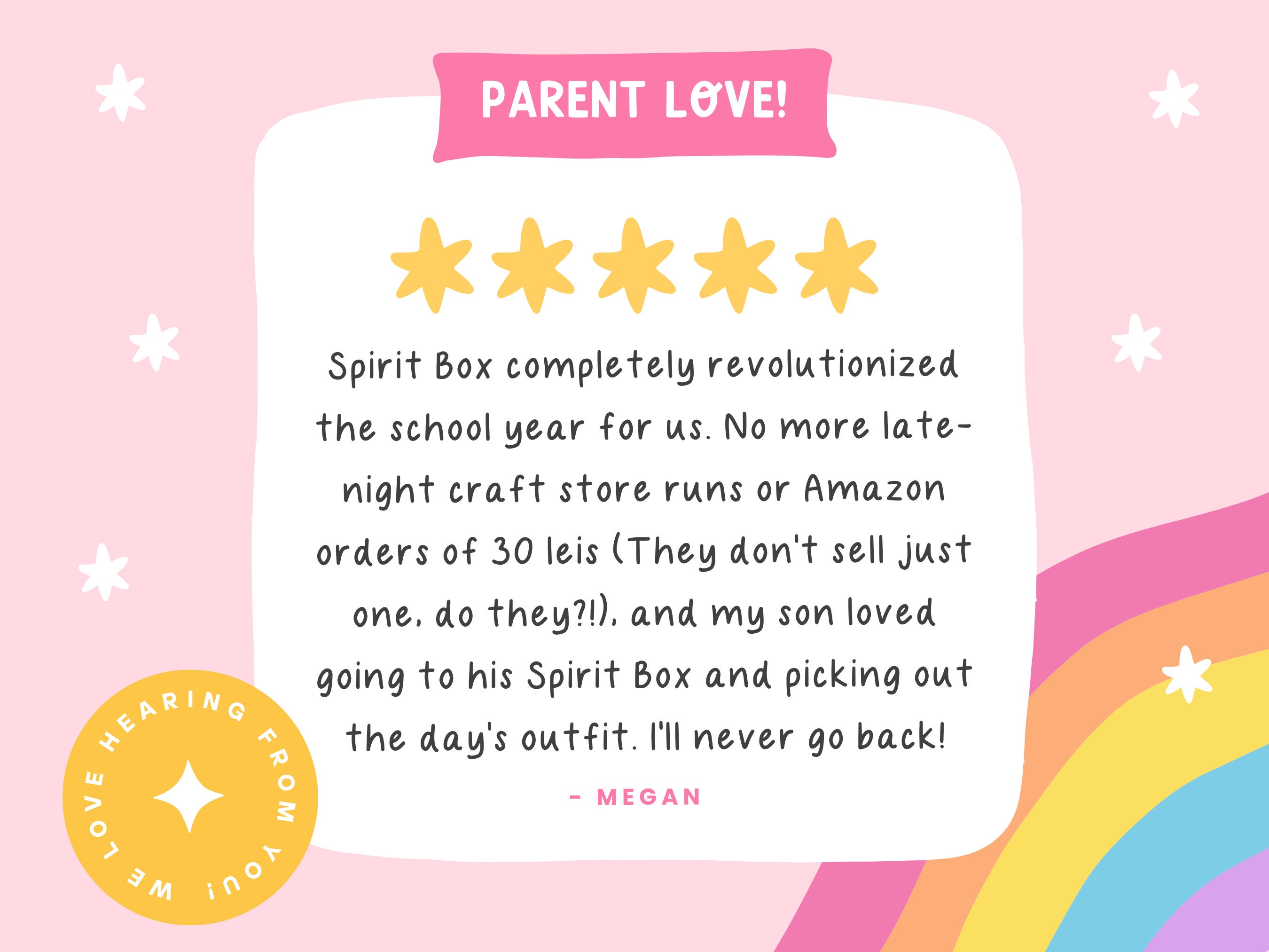The Spirit Box - School Dress-up Days School Supplies Box for ...