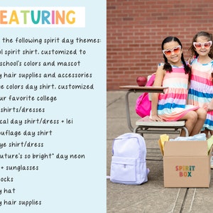 The Spirit Box - School Dress-up Days School Supplies Box for ...