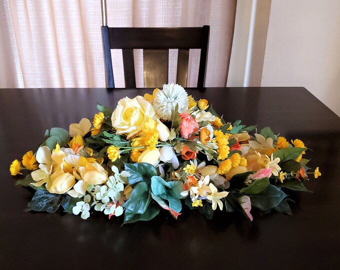 Luxury Floral Spring Table Centerpiece-luxury Yellow Flower Table ...