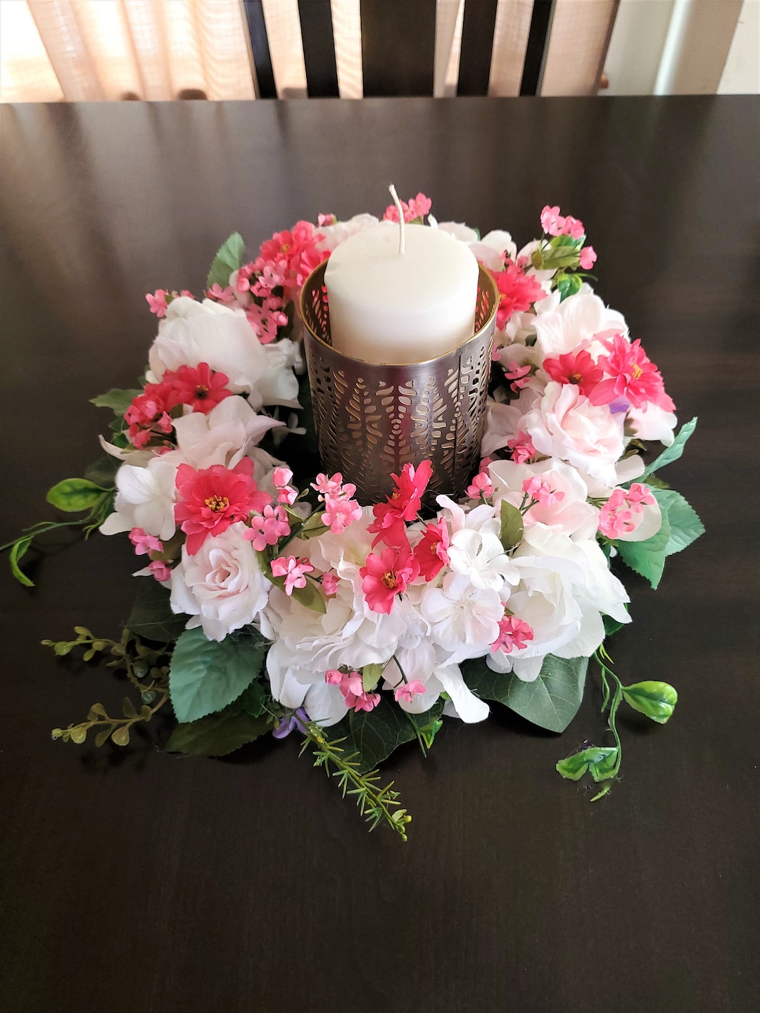 Luxury Spring Floral Candle Holder-bright Colorful Spring Candle ...