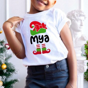 Christmas Girls Shirt, Girls Christmas Shirt, Personalized Girl Shirt ...