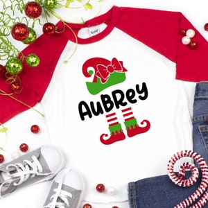 Christmas Girls Shirt, Girls Christmas Shirt, Personalized Girl Shirt ...