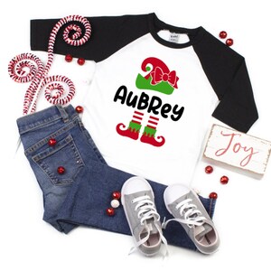 Christmas Girls Shirt, Girls Christmas Shirt, Personalized Girl Shirt ...