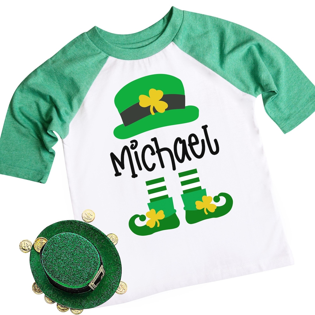 Boy St Patricks Day Shirt, St Patricks Day Boy Shirt, Boys Personalized ...