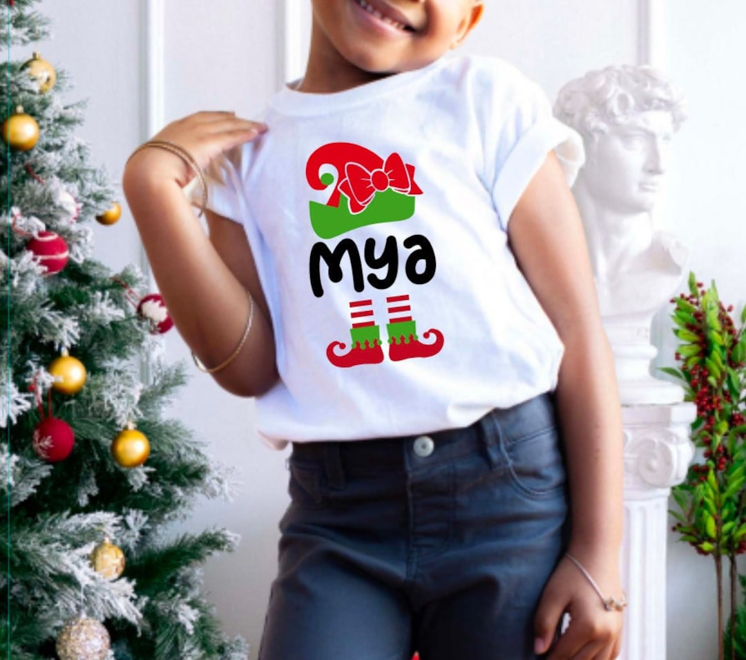 Christmas Girls Shirt, Girls Christmas Shirt, Personalized Girl Shirt ...