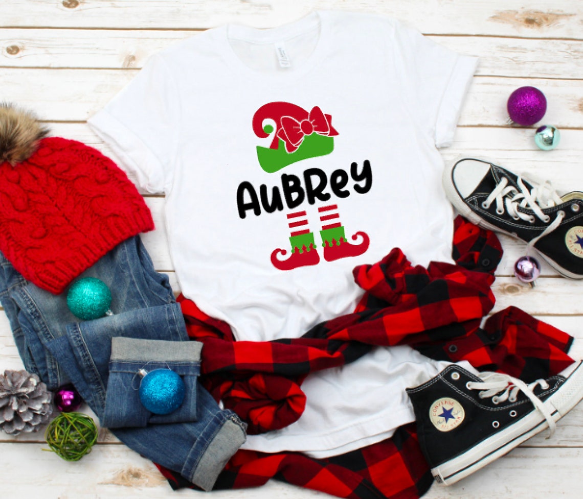 Christmas Girls Shirt Girls Christmas Shirt Personalized | Etsy